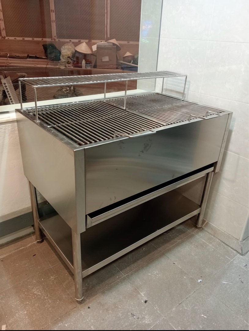 Custom Made Stainless Steel Charcoal Grill, TV & Home Appliances ...