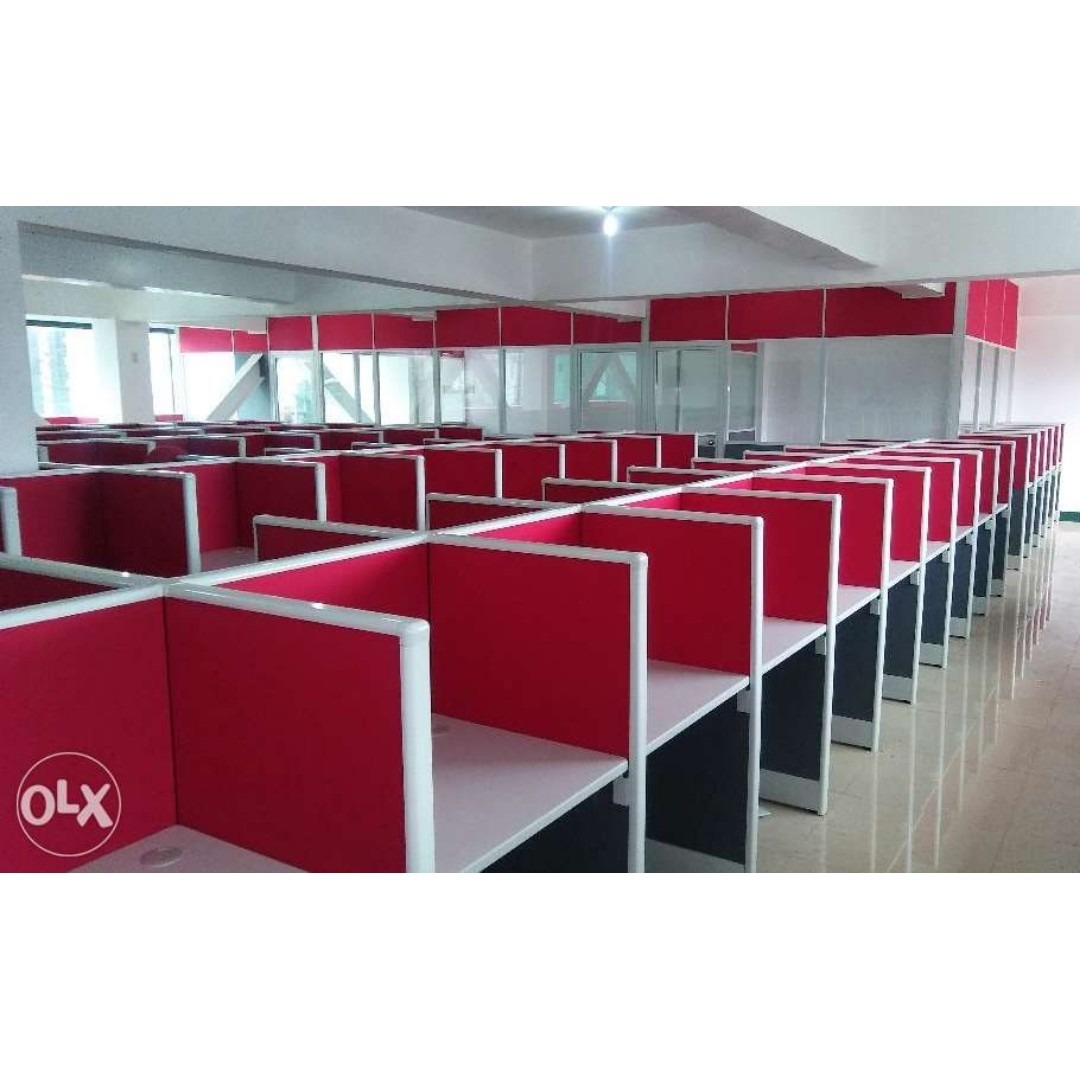 CUSTOMIZED MODULAR WORK STATION OFFICE PARTITION / CUBICLE on Carousell