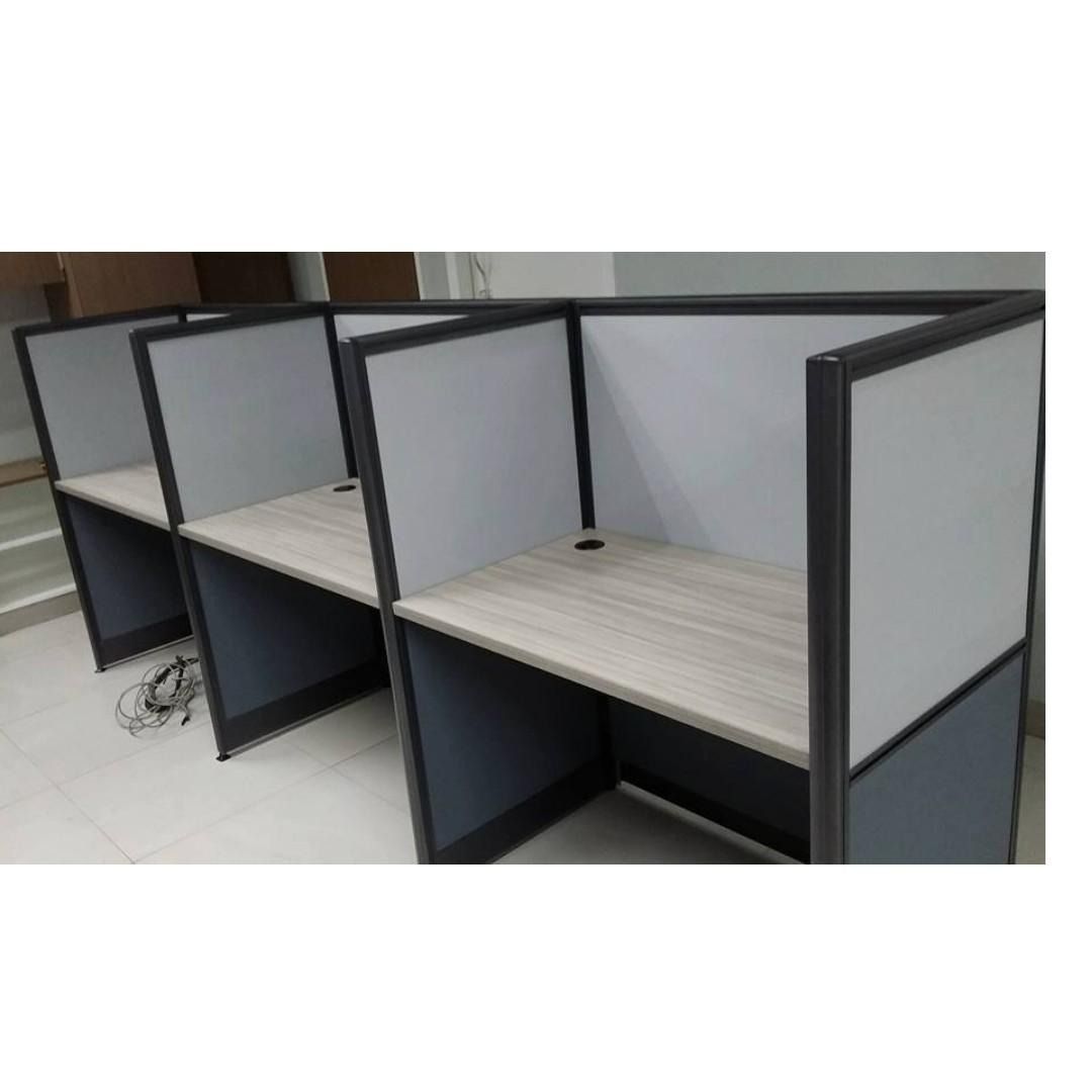 CUSTOMIZED MODULAR WORK STATION OFFICE PARTITION / CUBICLE on Carousell