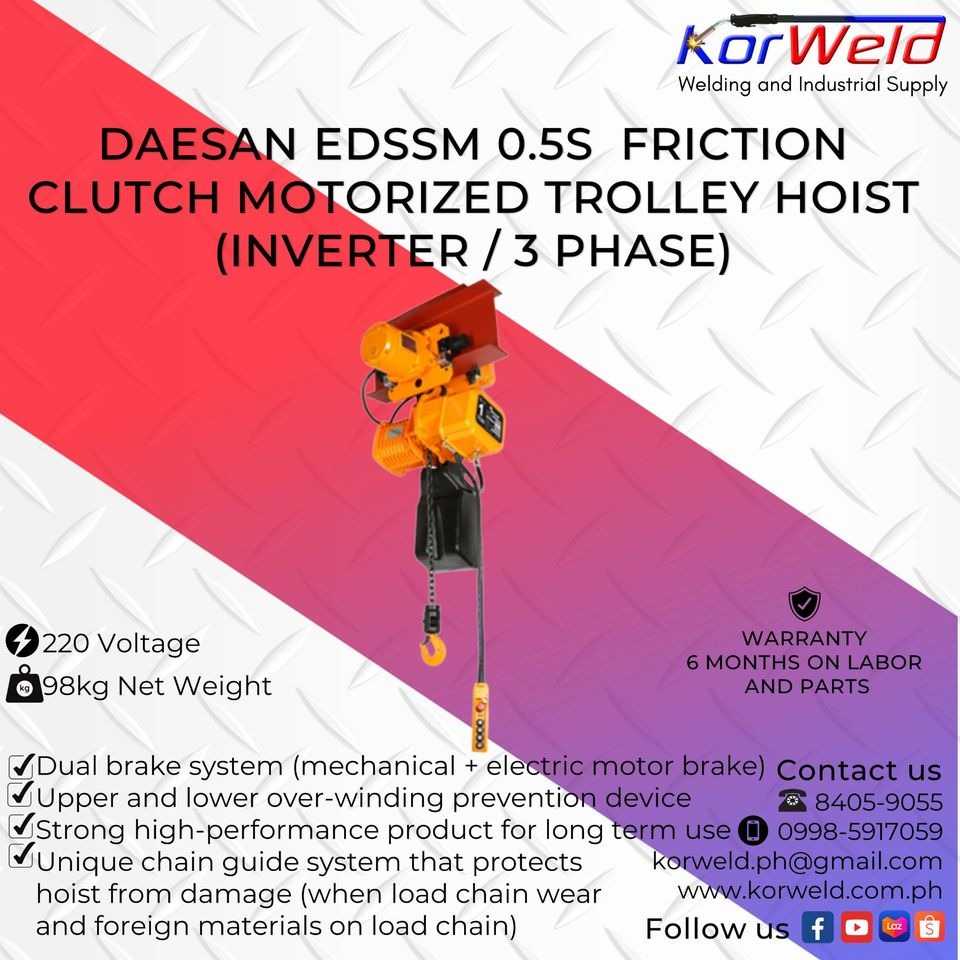Daesan Friction Clutch Motorized Trolley EDSSM 0.5S, Commercial ...