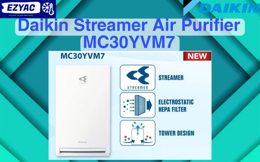 Daikin Streamer Air Purifier 30 Type MC30YVM7, TV & Home Appliances ...