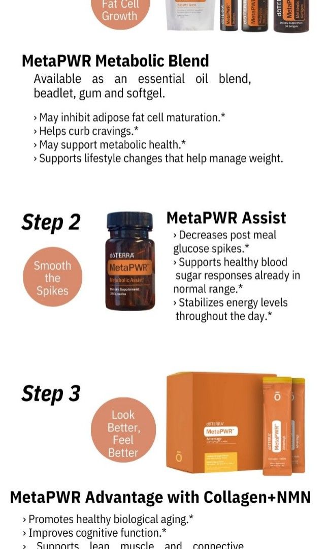 Doterra MetaPWR Anniversary Set w Free Limited Edition Blender Bottle ...