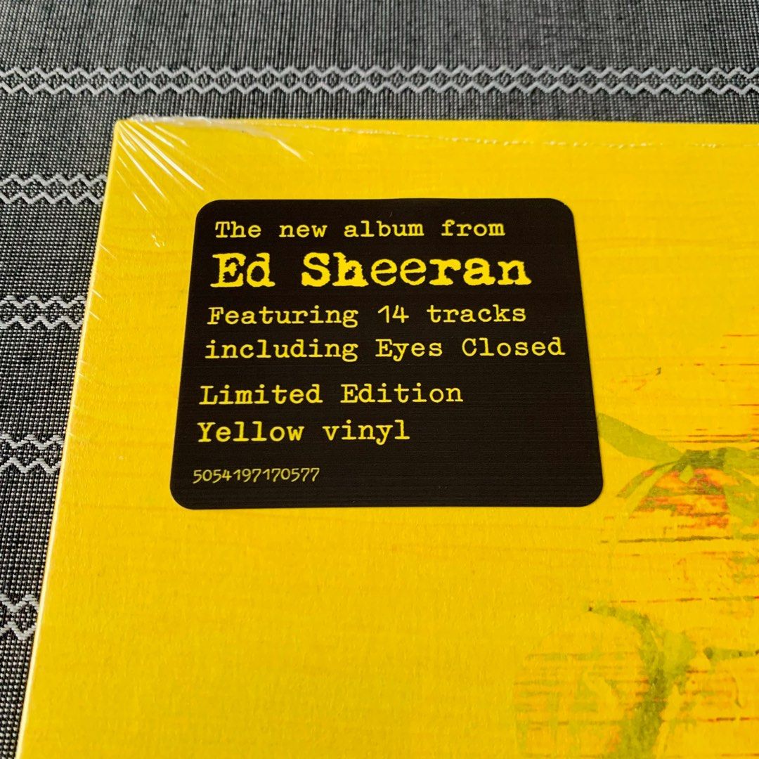 Ed Sheeran - - Subtract (Limited Edition Yellow LP) [Analog] Vinyl, Hobbies & Toys, Music ...