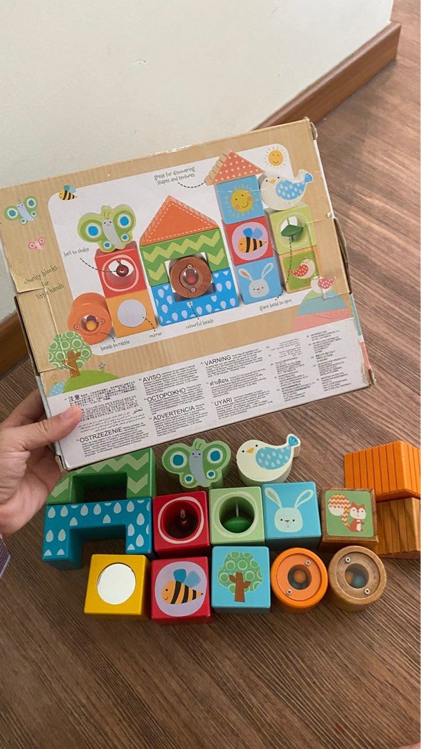 ELC wooden activity blocks, Babies & Kids, Infant Playtime on Carousell