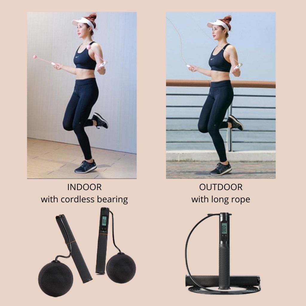 EMC Digital Jump Rope, Sports Equipment, Exercise & Fitness, Toning ...