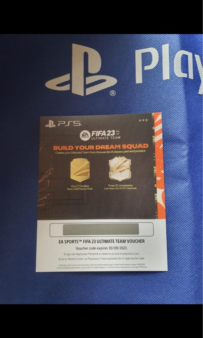 Fifa 23 Ultimate team code, Video Gaming, Video Games, PlayStation on ...