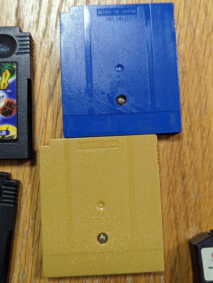Gameboy Cartridges pokemon gold blue trading card game Japan Bomberman ...