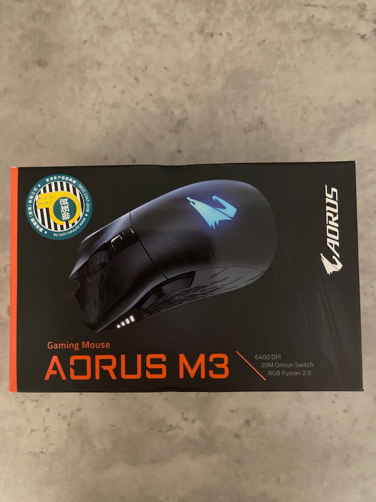 Gigabyte AORUS M3 Gaming Mouse, 電腦＆科技, 電腦周邊及配件, 電腦滑鼠及相關產品 - Carousell