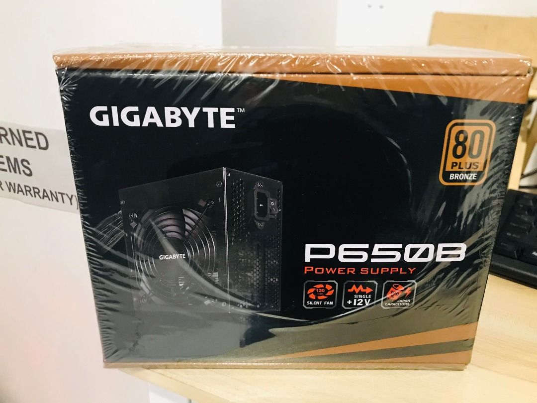 Gigabyte P650B 650W 80 Plus Bronze Certified Power Supply PSU ...