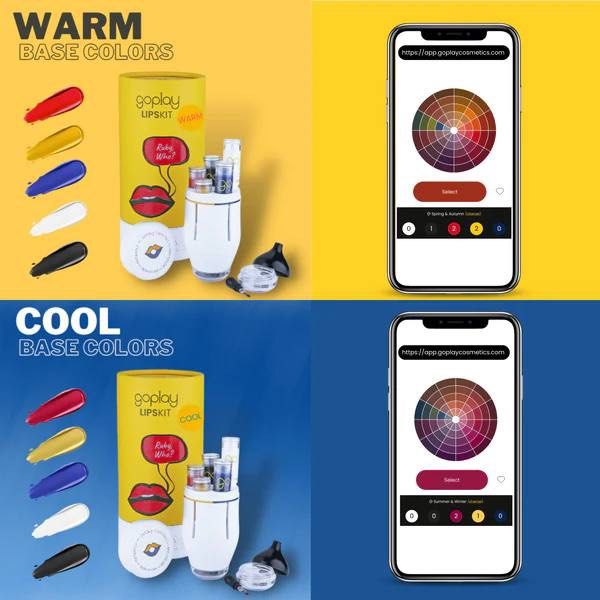 Goplay Cosmetics Lipskit - WARM, Beauty & Personal Care, Face, Makeup ...