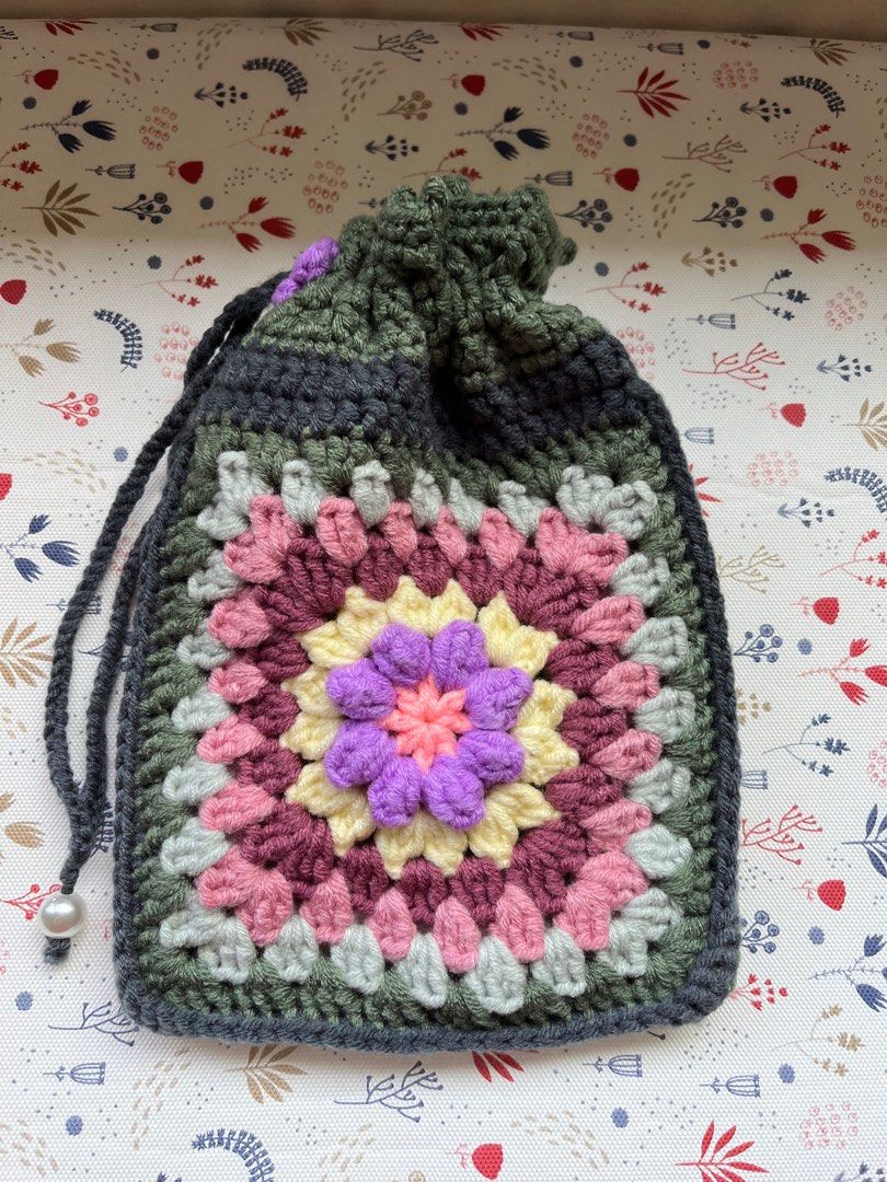 Handmade Crochet Nanny Pouch, Hobbies & Toys, Stationery & Craft ...