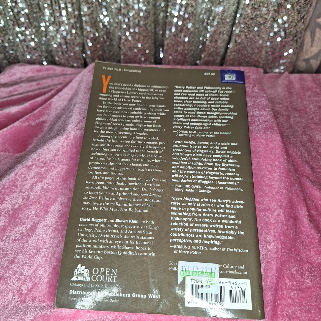 HARRY POTTER AND PHILOSOPHY IF ARISTOTLE RAN HOGWARTS, Hobbies & Toys ...