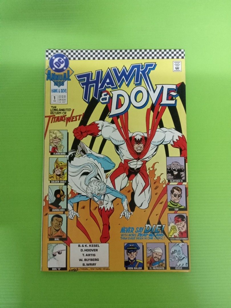 Hawk & Dove #Annual 1 ( Rob Liefeld - Cover Art ) DC Copper Age Issue ...