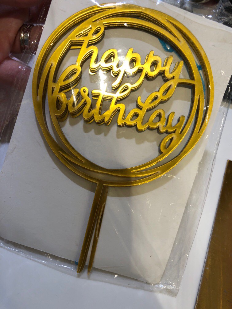 HBD Cake Topper, Hobbies & Toys, Stationery & Craft, Other Stationery ...