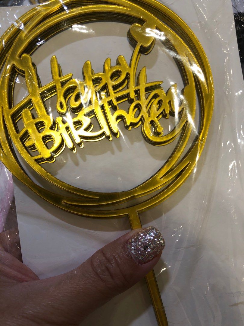 HBD Cake Topper, Hobbies & Toys, Stationery & Craft, Other Stationery ...