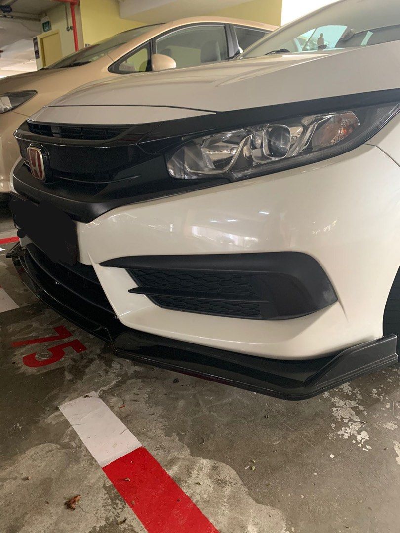 Honda Civic fc bumper lip full set front side & rear, Car Accessories ...