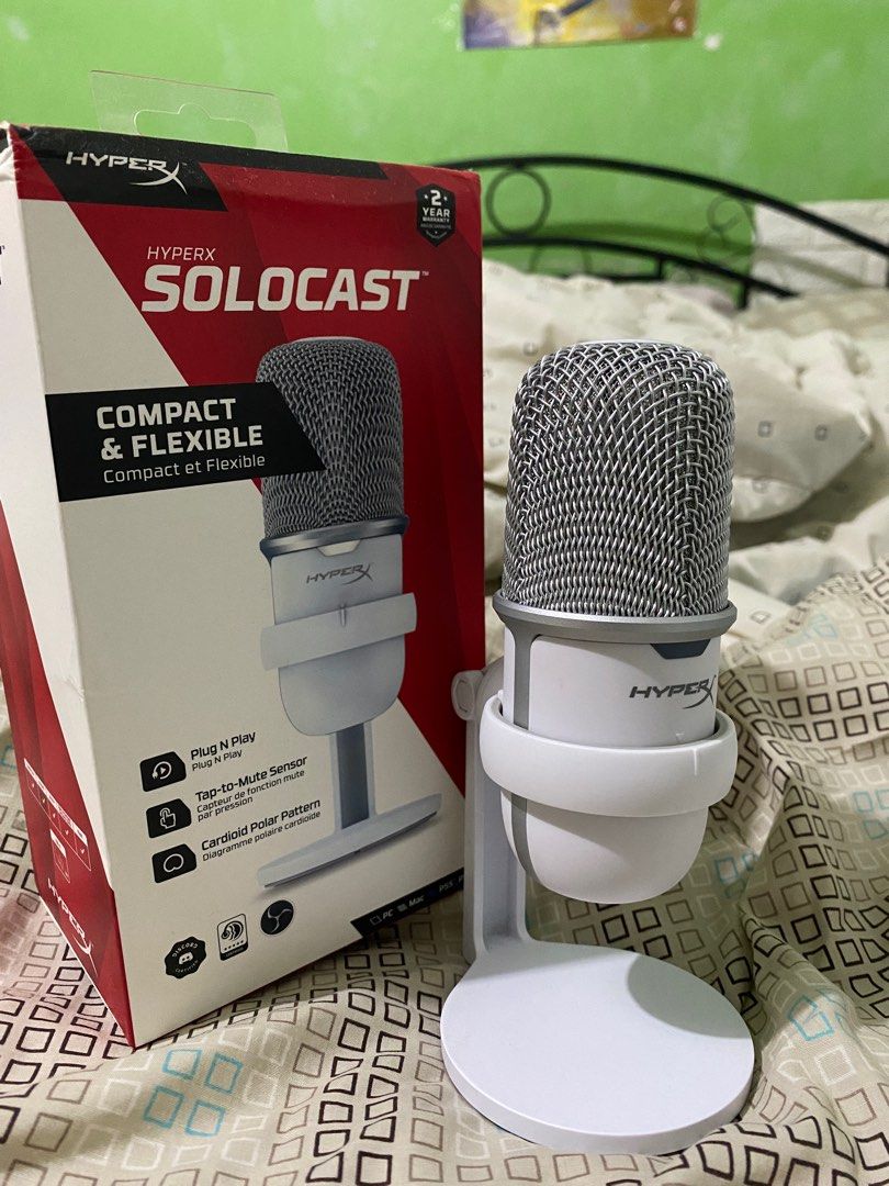 HyperX Solocast USB Microphone, Audio, Microphones on Carousell