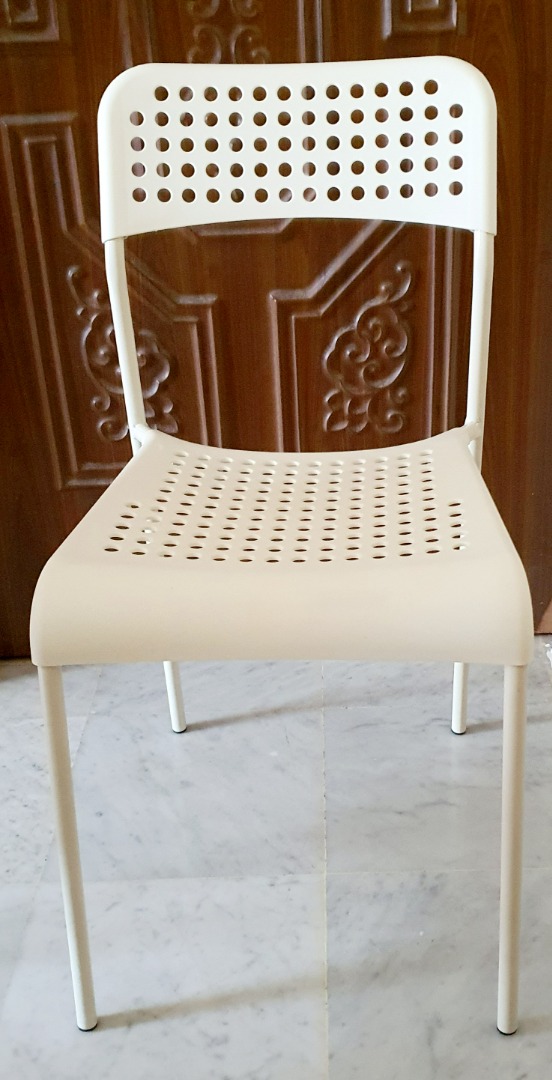 Ikea ADDE Chair (White), Furniture & Home Living, Furniture, Chairs on ...