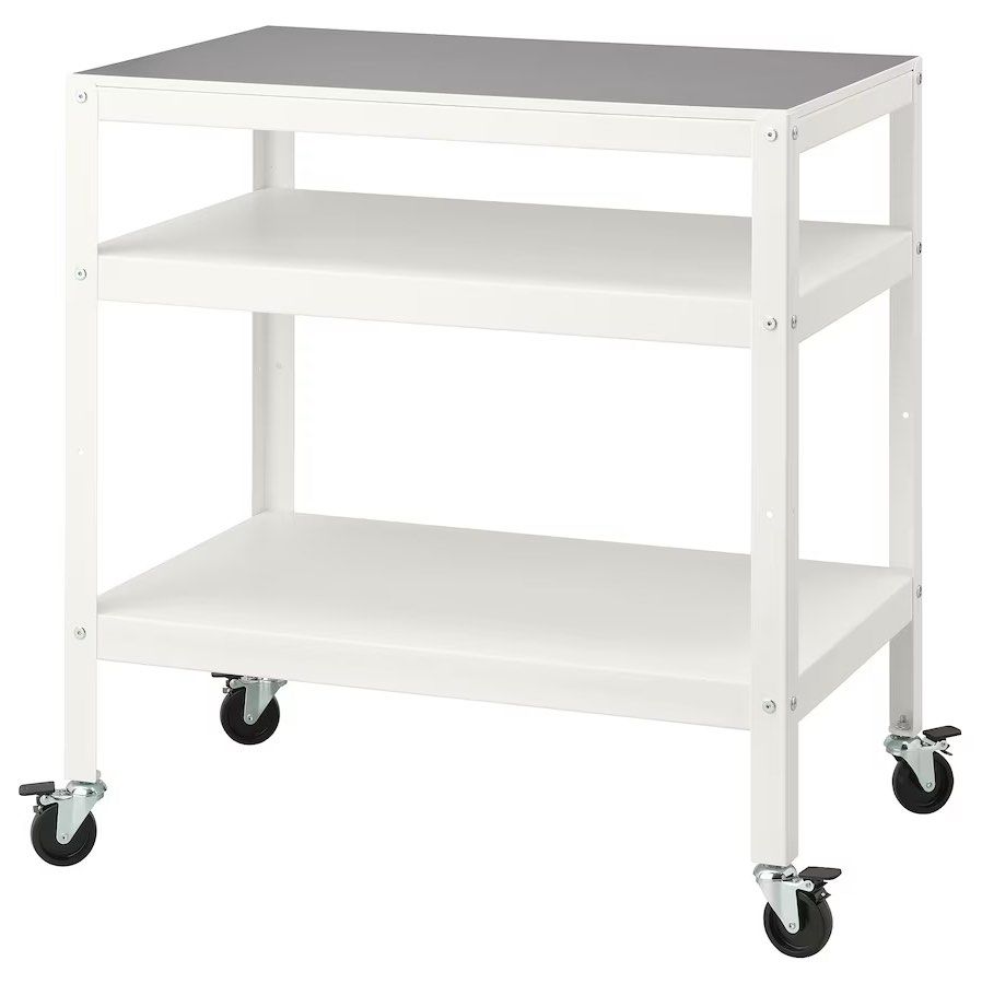 IKEA BROR trolley, white, Furniture & Home Living, Furniture, Shelves ...