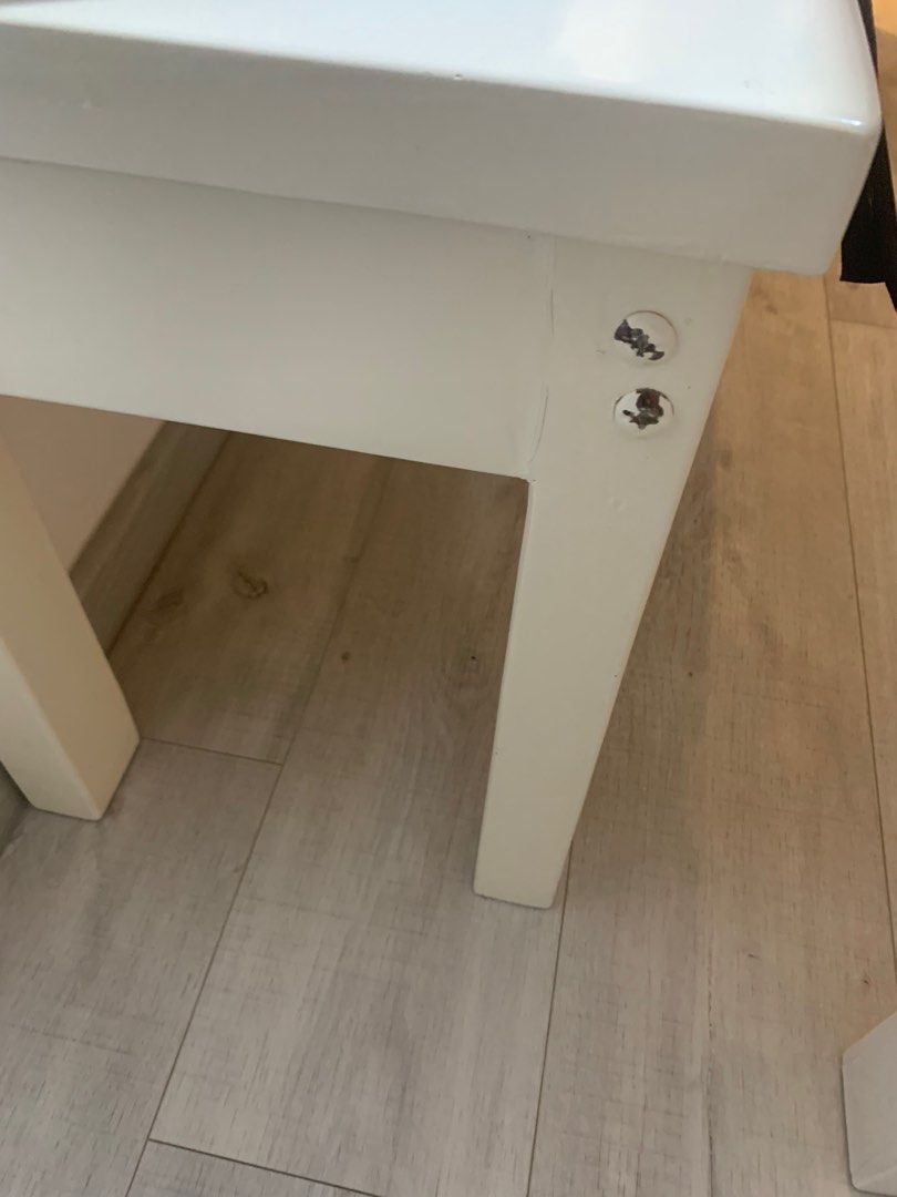 Ikea LANEBERG Extendable table, white,, Furniture & Home Living ...