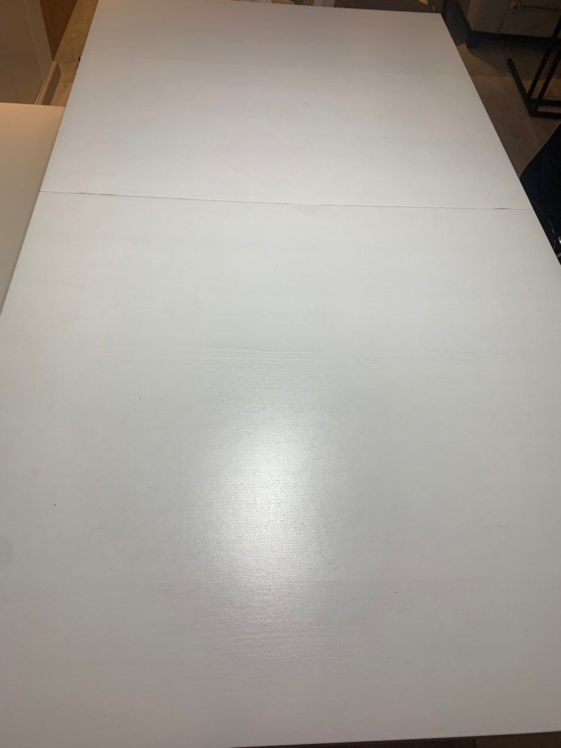 Ikea LANEBERG Extendable table, white,, Furniture & Home Living ...