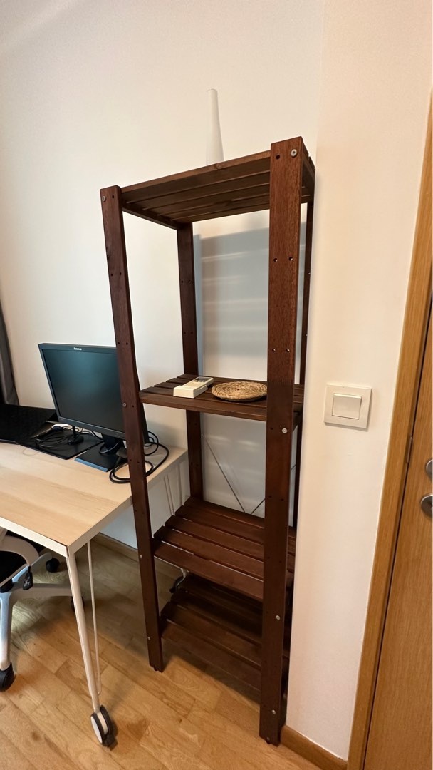 Ikea Wooden Rack, Furniture & Home Living, Home Improvement ...