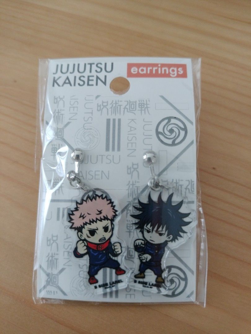 JJK Jujutsu Kaisen Itadori and Megumi earrings (B-side Label made in ...