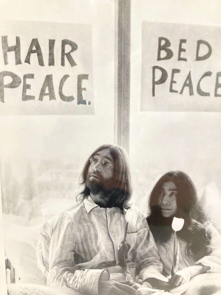 John Lennon Yoko Ono Prints B&W, Perabotan Rumah di Carousell