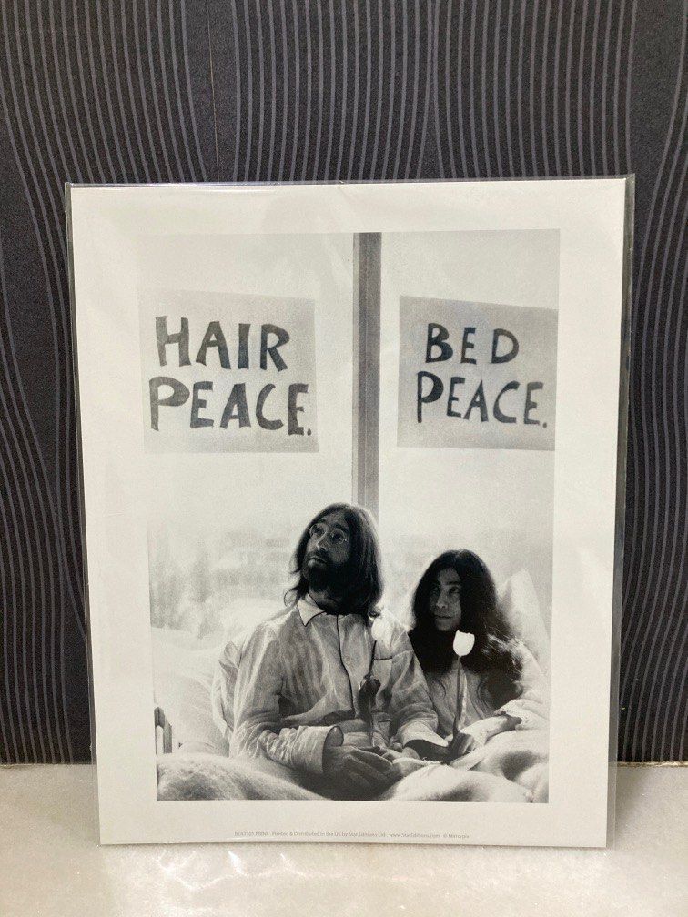 John Lennon Yoko Ono Prints B&W, Perabotan Rumah di Carousell