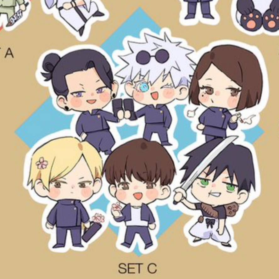 jujutsu kaisen jjk stickers, Hobbies & Toys, Memorabilia & Collectibles ...