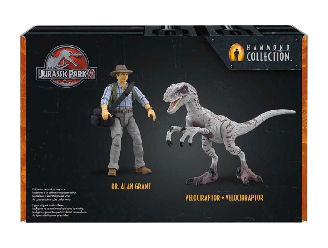 Jurassic World Park Hammond Collection Dr. Alan Grant Velociraptor ...