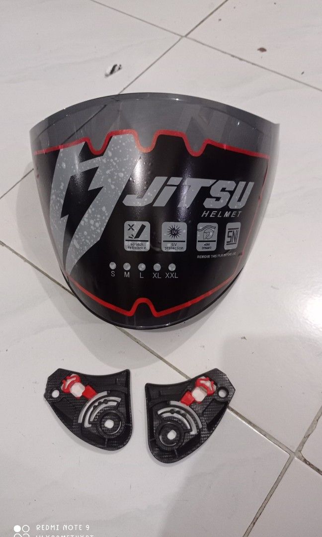 Kaca Visor Helm Smoke Black Motor Di Carousell