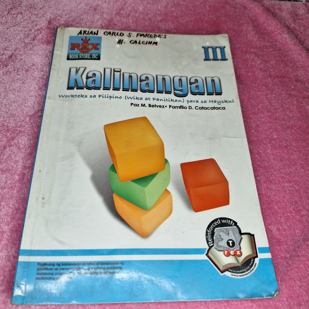 KALINANGAN WORKTEKS SA FILIPINO PARA SA HAYSKUL, Hobbies & Toys, Books ...