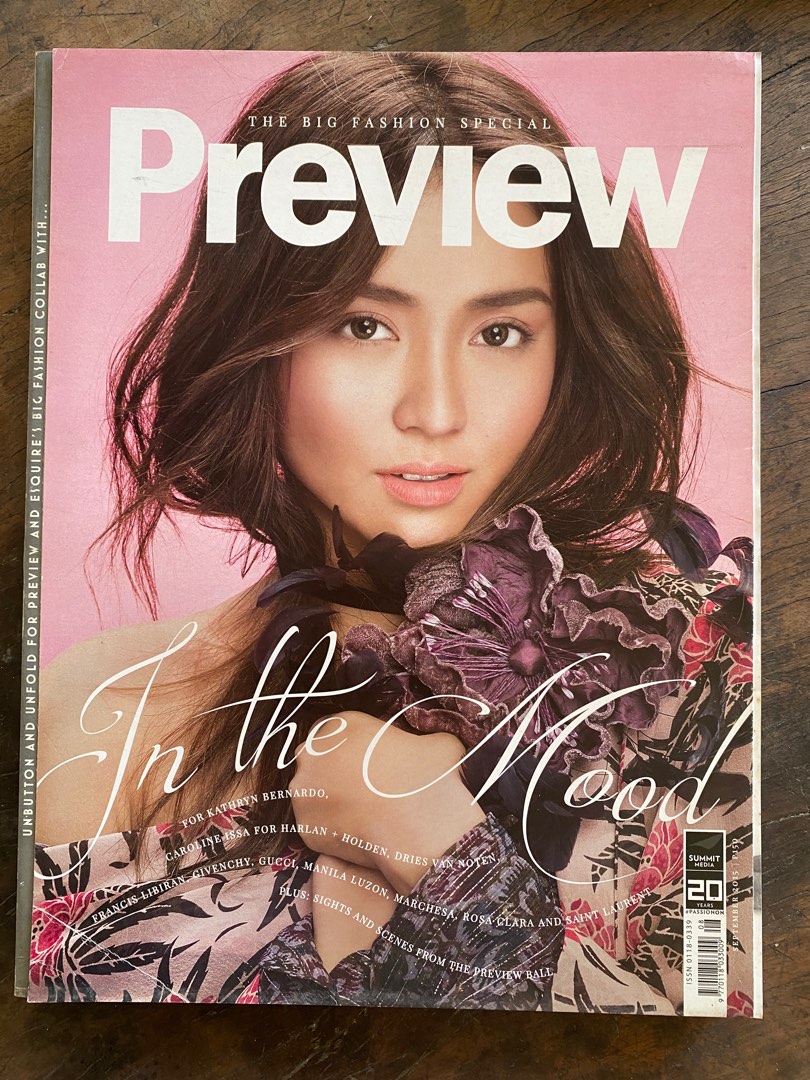Preview Magazine Kathryn Bernardo cover on Carousell