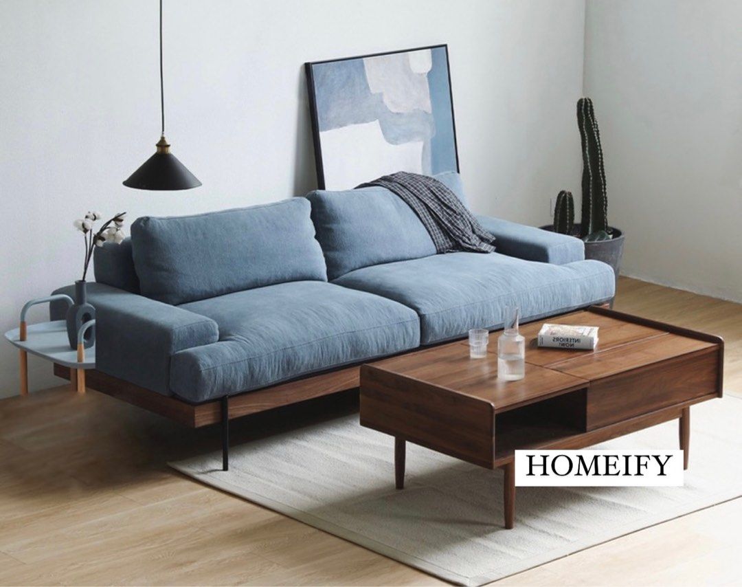KJEL Modern Fabric Sofa, Furniture & Home Living, Furniture, Sofas on ...