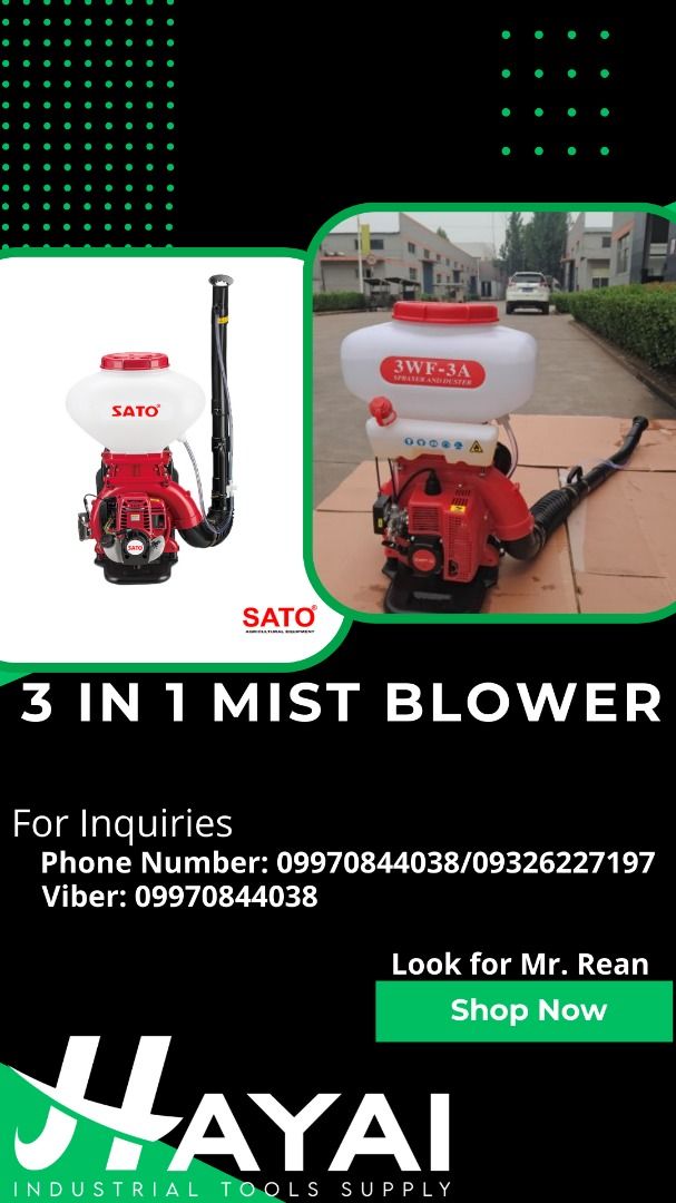Knapsack Mist Blower, Commercial & Industrial, Industrial Equipment on Carousell