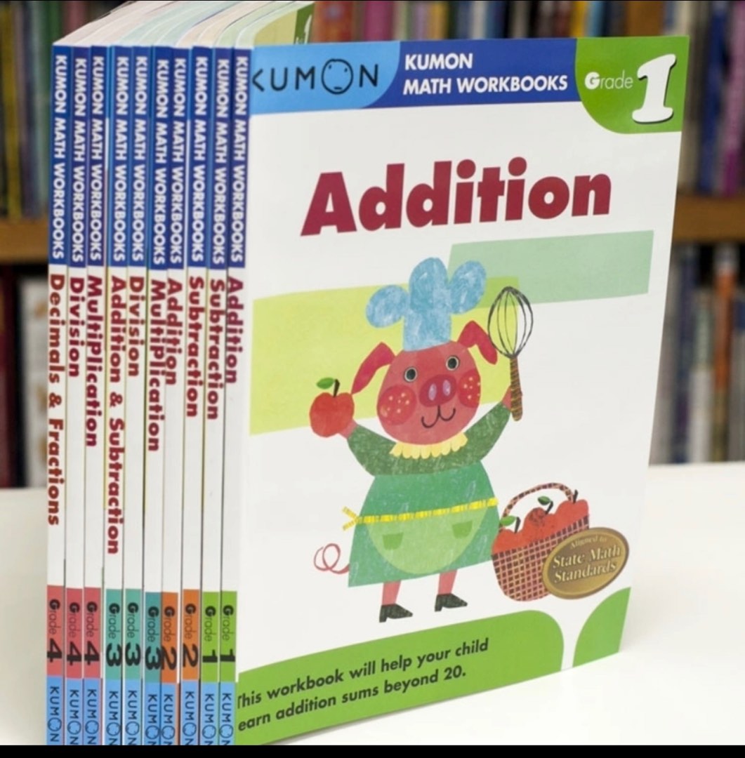 Kumon math set P1 to P4, Hobbies & Toys, Books & Magazines, Assessment ...