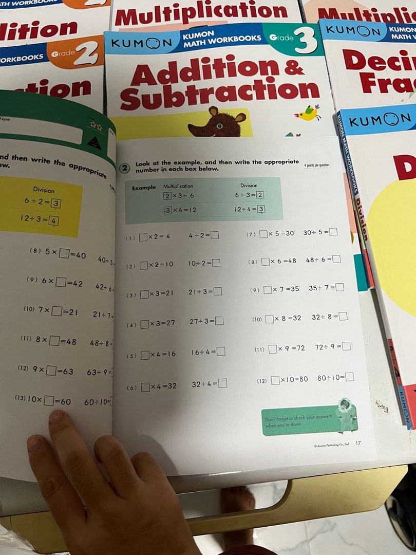 Kumon math set P1 to P4, Hobbies & Toys, Books & Magazines, Assessment ...