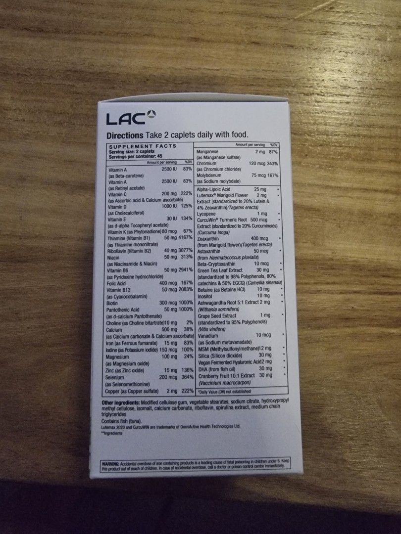 LAC Women Mega Multi, Health & Nutrition, Health Supplements, Health ...
