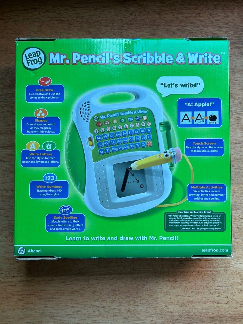 Leapfrog Mr Pencil Scribble and Write, Hobbies & Toys, Toys & Games on ...
