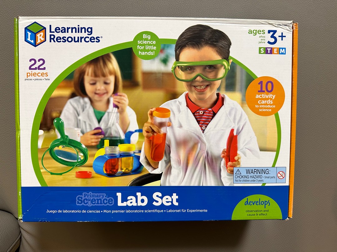 Learning resources lab set for 3+, 興趣及遊戲, 玩具 & 遊戲類 - Carousell