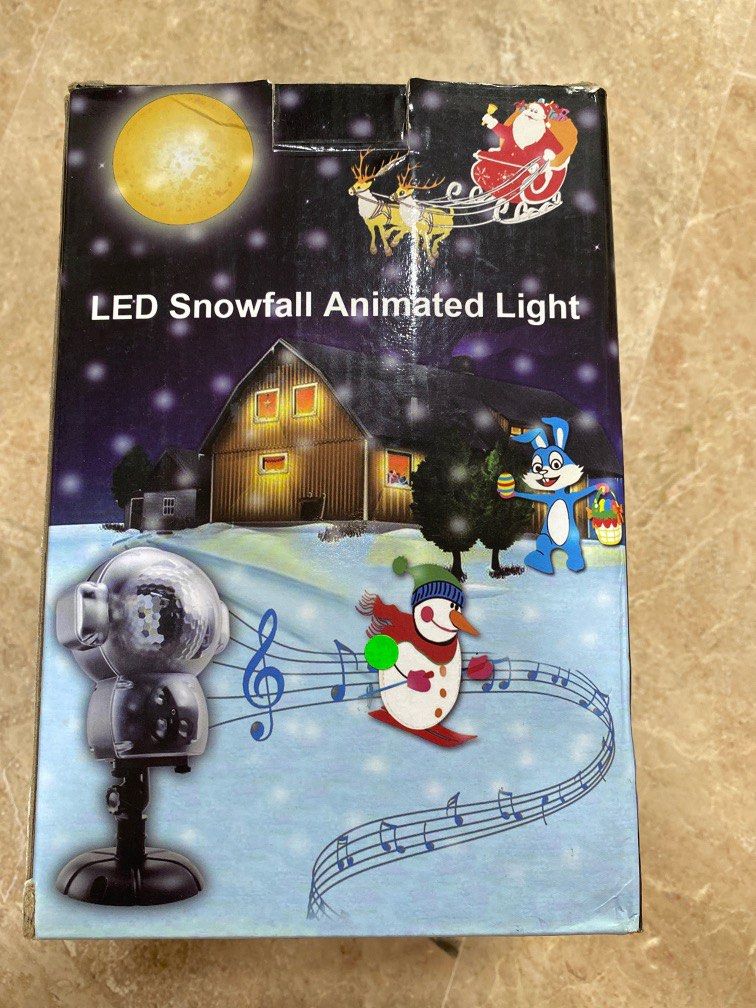 LED Snowfall Animated Light, Hobbies & Toys, Music & Media, Music ...