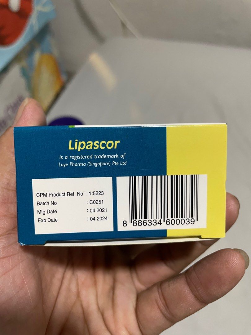 lipascor lipid regulating agent, Health & Nutrition, Health Supplements ...