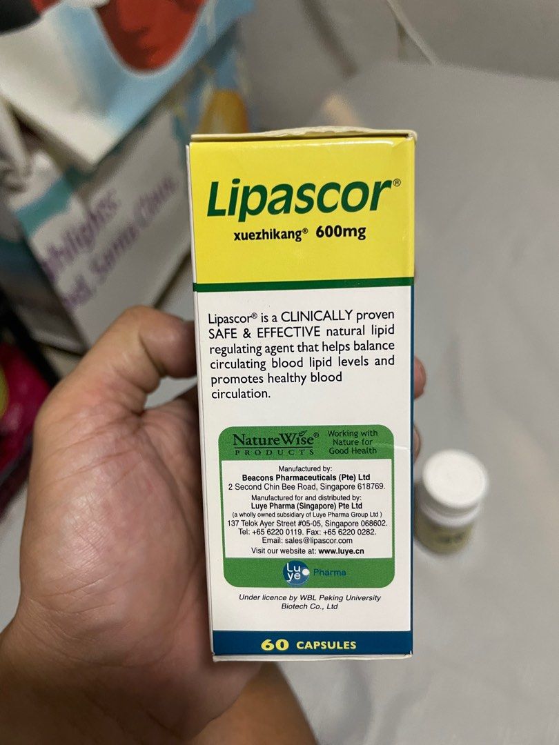 lipascor lipid regulating agent, Health & Nutrition, Health Supplements ...