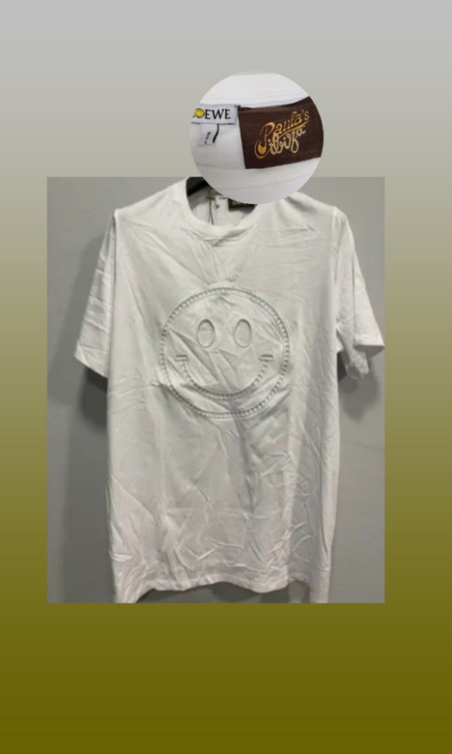 LOEWE X SMILEY FACE PAULA IBIZA HOLES TSHIRT on Carousell
