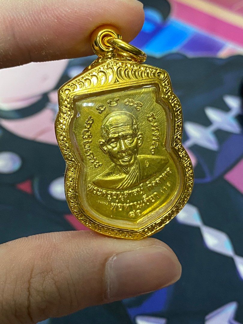 LP Thuad Phor solid gold longya Tan Keaw Wat Huay Ngor B.E. 2552 ...