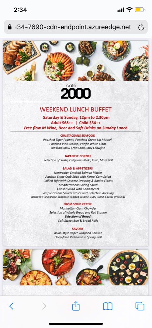 M Hotel Cafe 2000 Weekend Buffet Lunch Voucher, Tickets & Vouchers ...