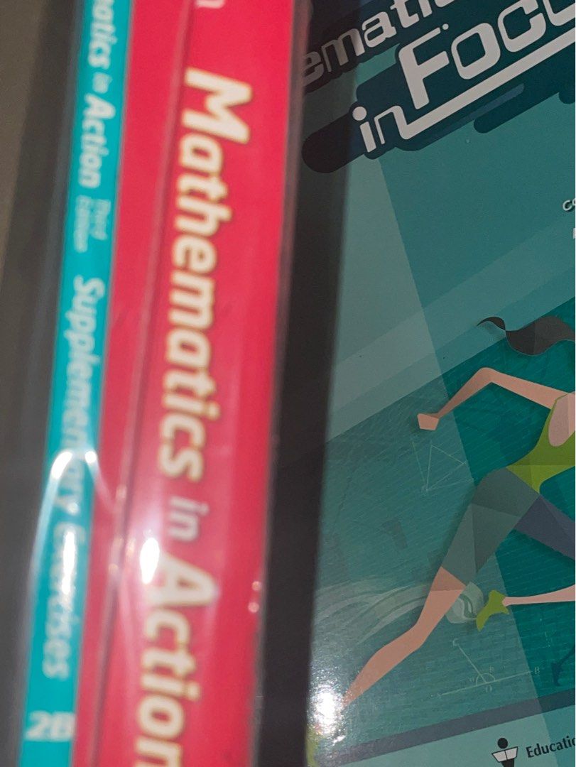 Mathematics in Action textbook + supplementary exercise book, 興趣及遊戲, 書本 ...