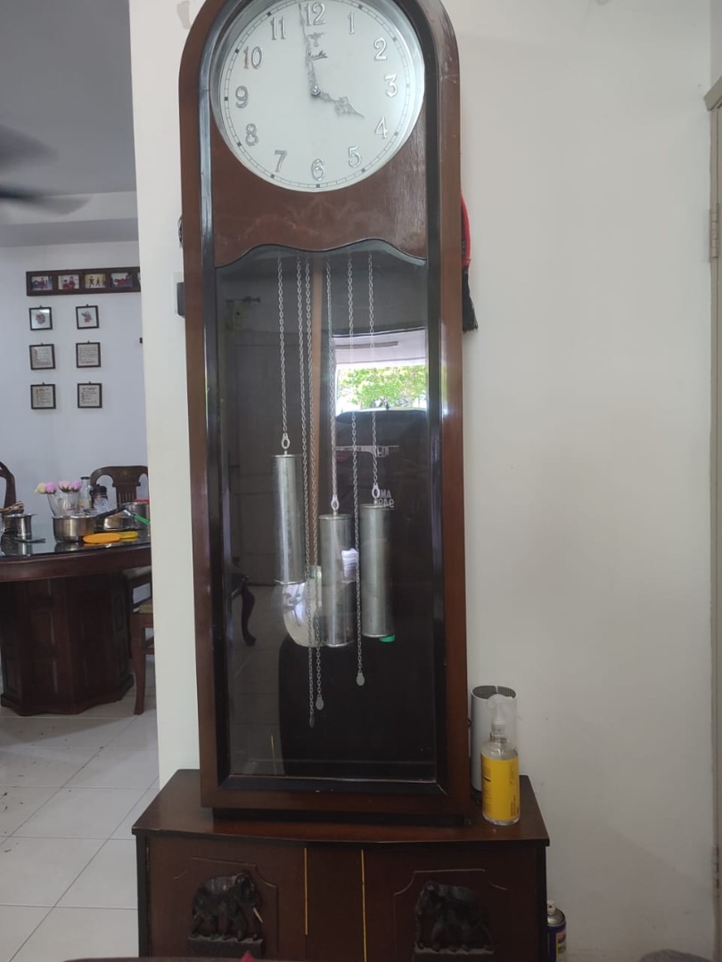 Mauthe Vintage Grandfather Clock, Furniture & Home Living, Home Decor ...