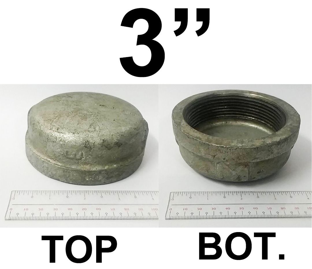 MECH GI CAP 3" SCH40 THREADED SCREW TYPE MALLEABLE FITTINGS STANDARD ...
